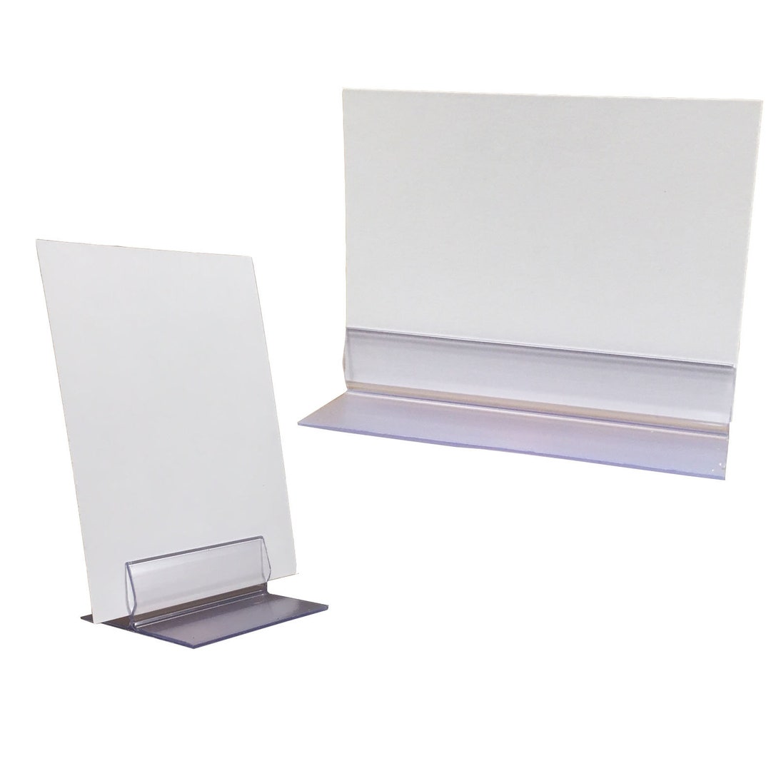 The Essentials Company 50mm - PVC Display Card Holders - Etsy UK