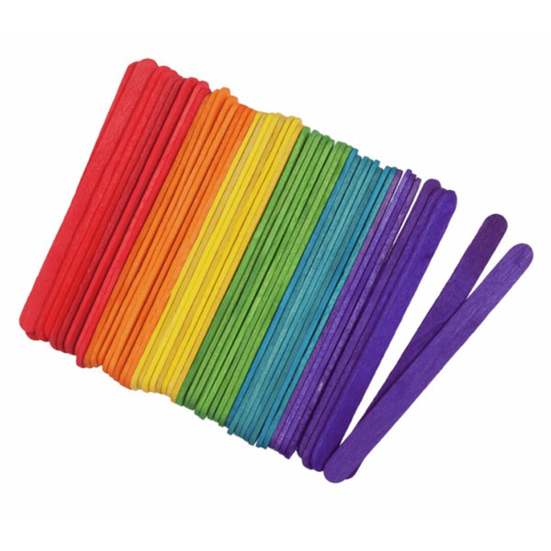Coloured Narrow Wooden Plant Markers - 50pk - Etsy