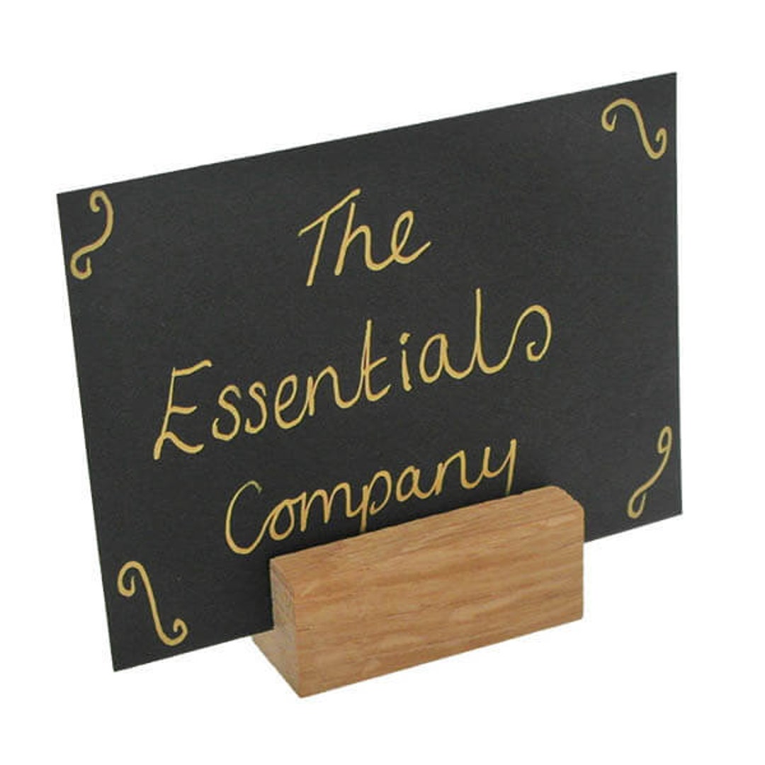 Oak Card Stand - Attractive Table Talkers for Shops, Cafes and Weddings ...