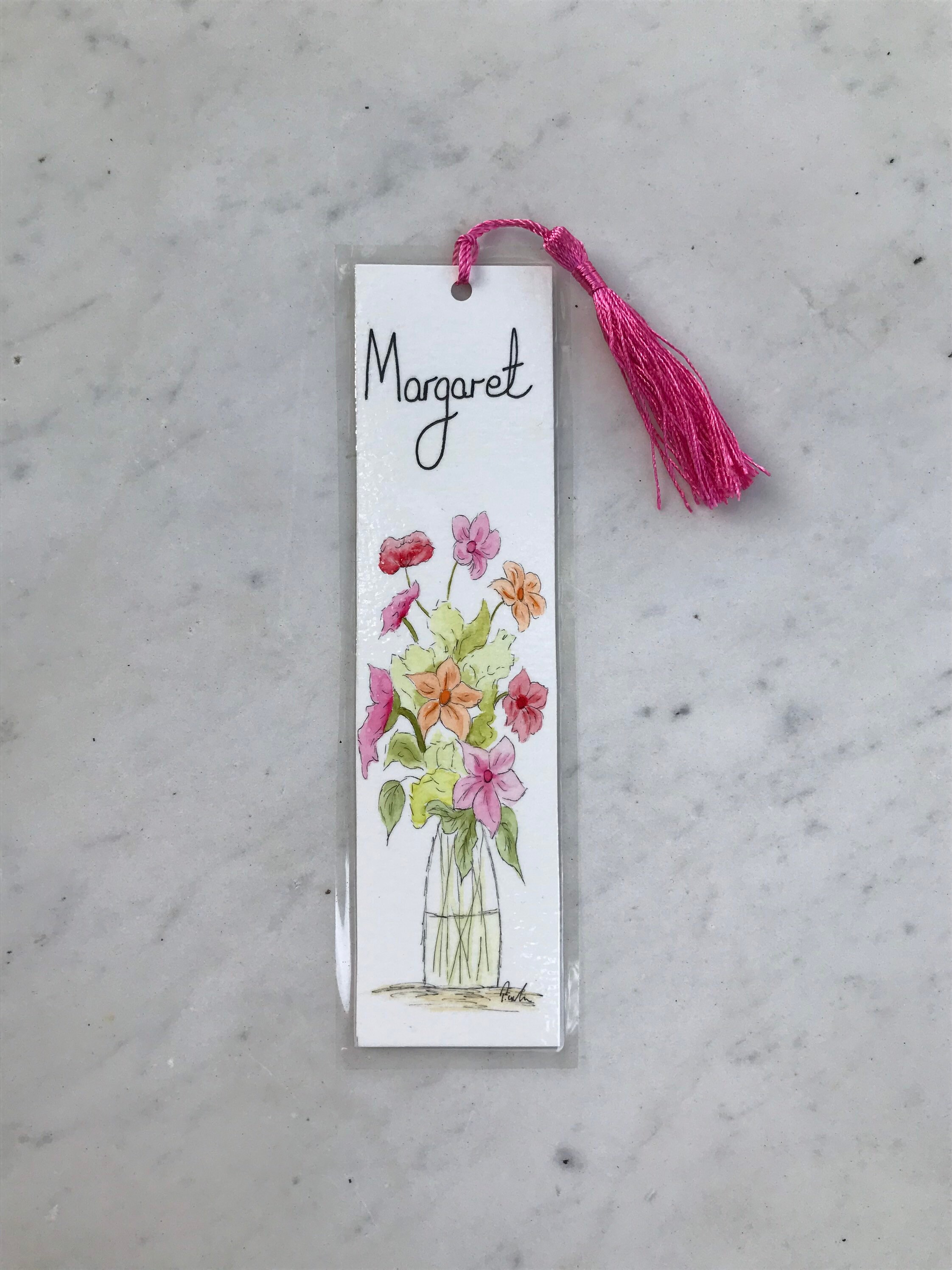 Customised Bookmark - Hand Painted Bookmark to Order - Book Lovers Gift ...