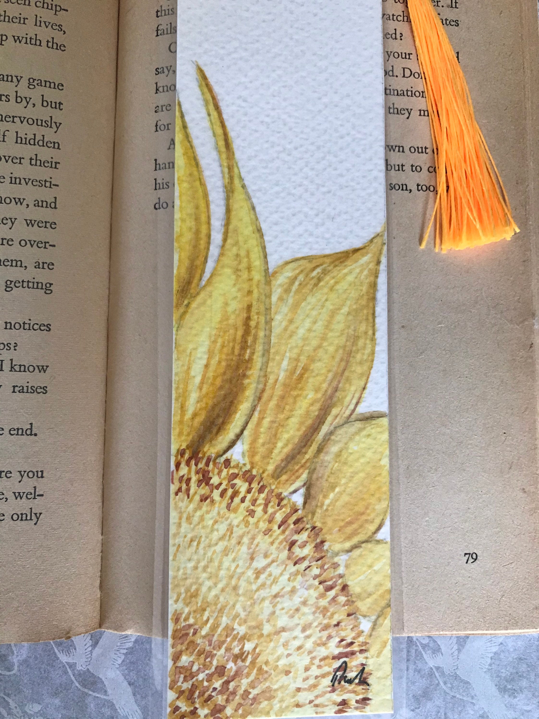 Watercolour Bookmark - Etsy