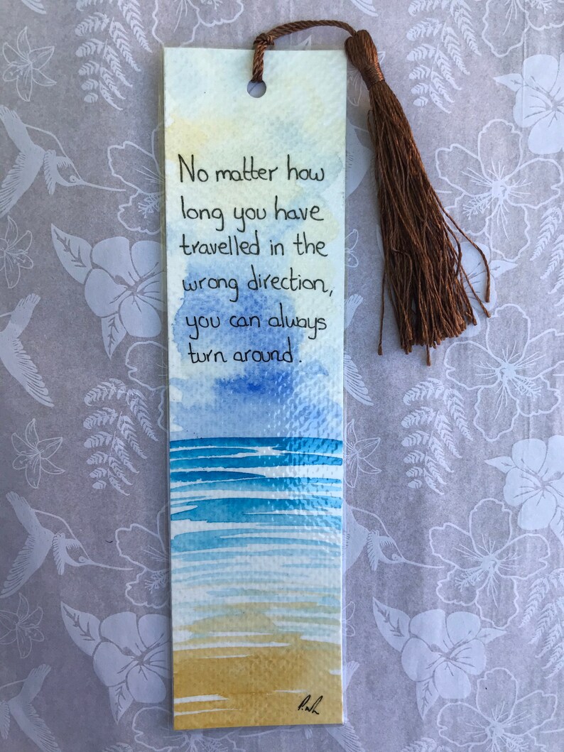 Original Watercolour Bookmark - Etsy