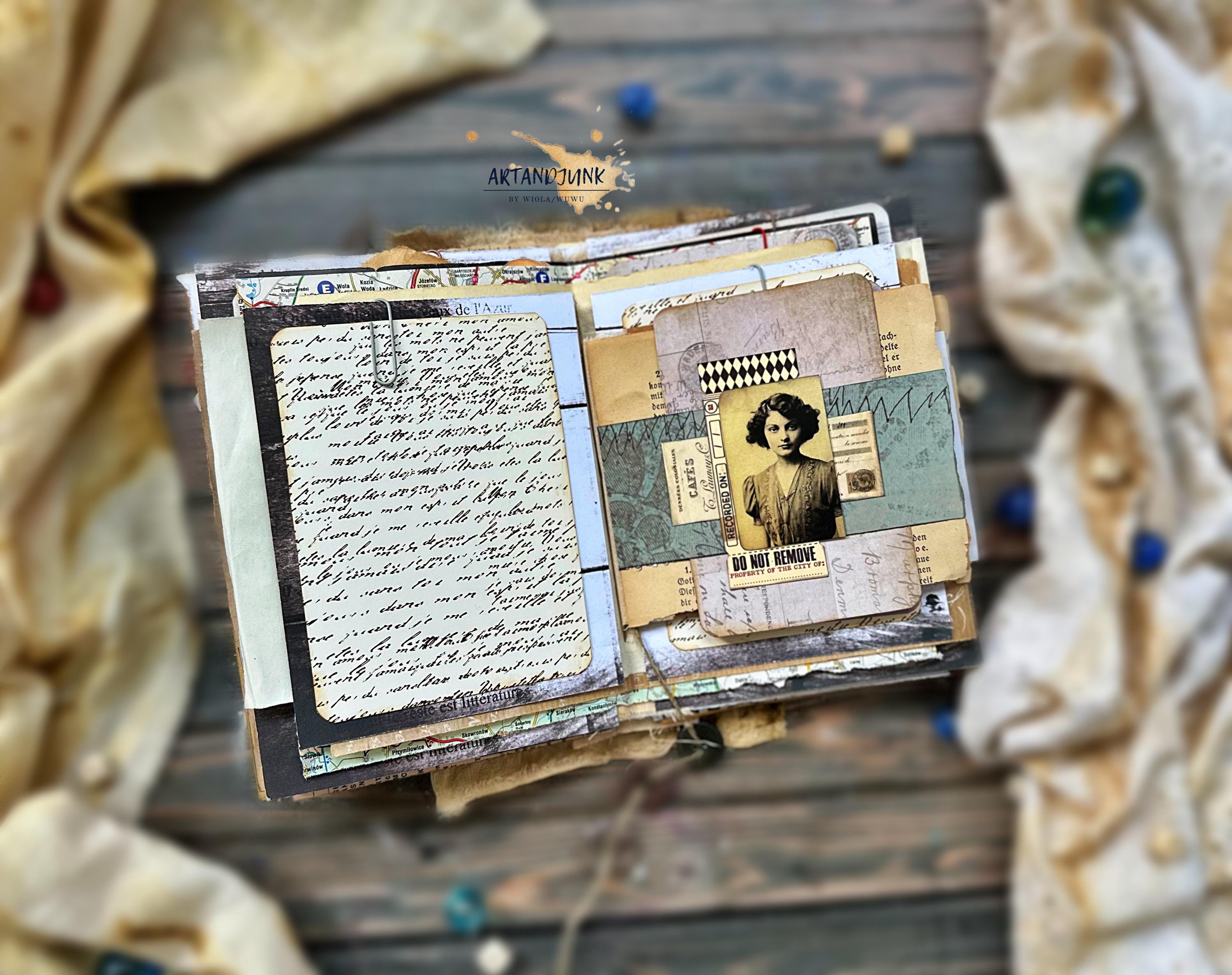 Old Book Pages Journal Vintage Junk Journal Old Book Cover Junk Journal ...