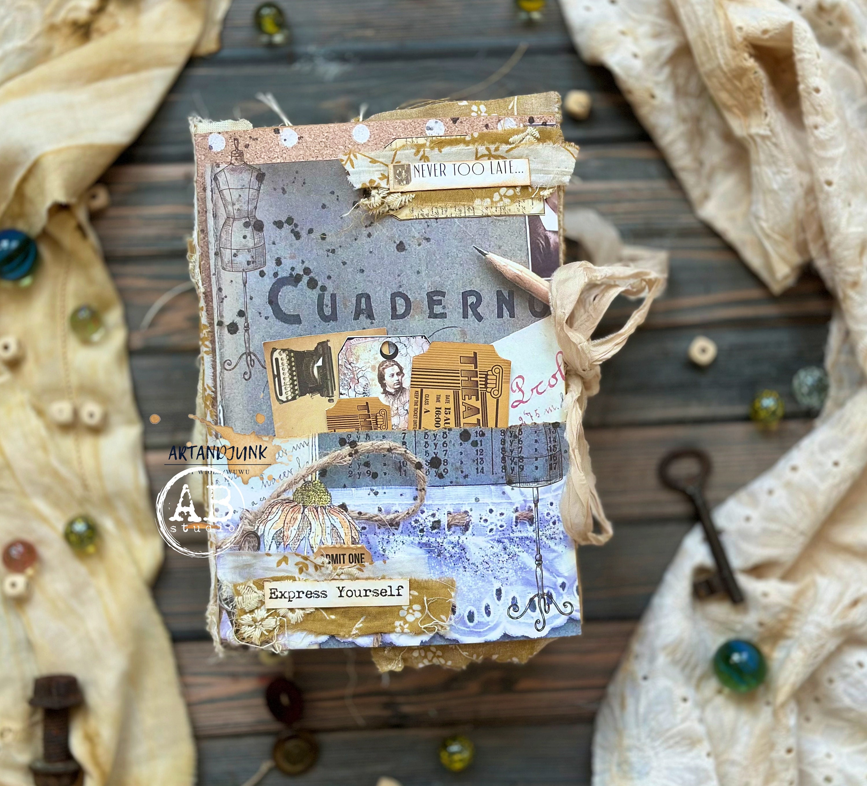 Online Workshop With KIT Junk Journal; Junk Journal Online Classes With ...