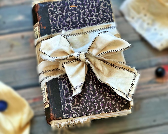 Old Book Cover Journal; Handmade Vintage Journal; Original Handmade ...