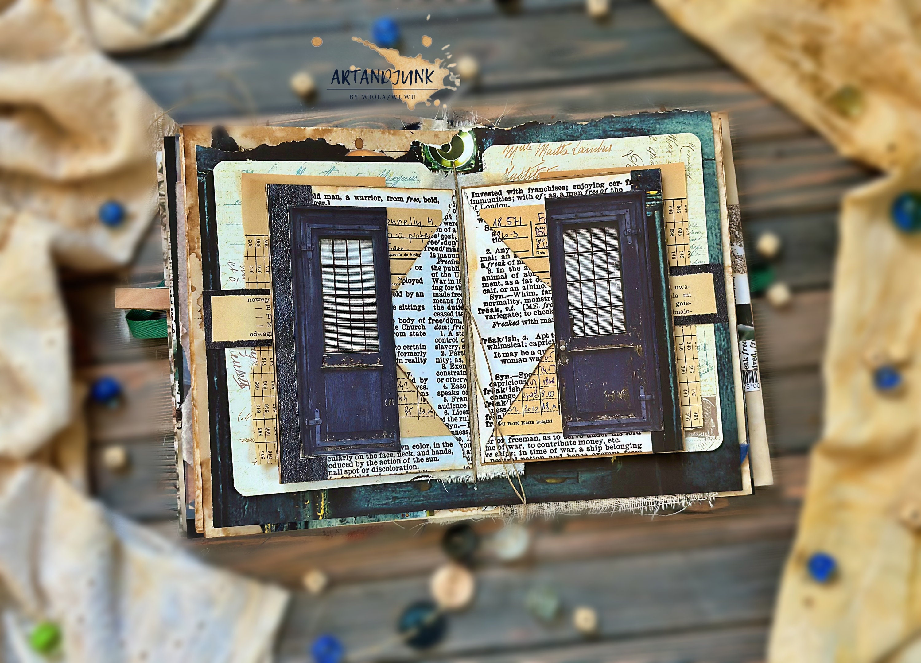 Vintage Junk Journal; Old Book Pages Journal; Handmade Junk Journal - Etsy