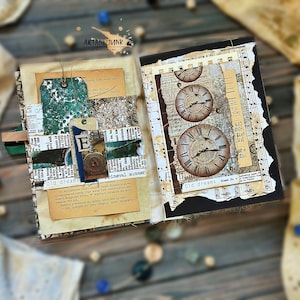 Vintage Junk Journal; Old Book Pages Journal; Handmade Junk Journal - Etsy