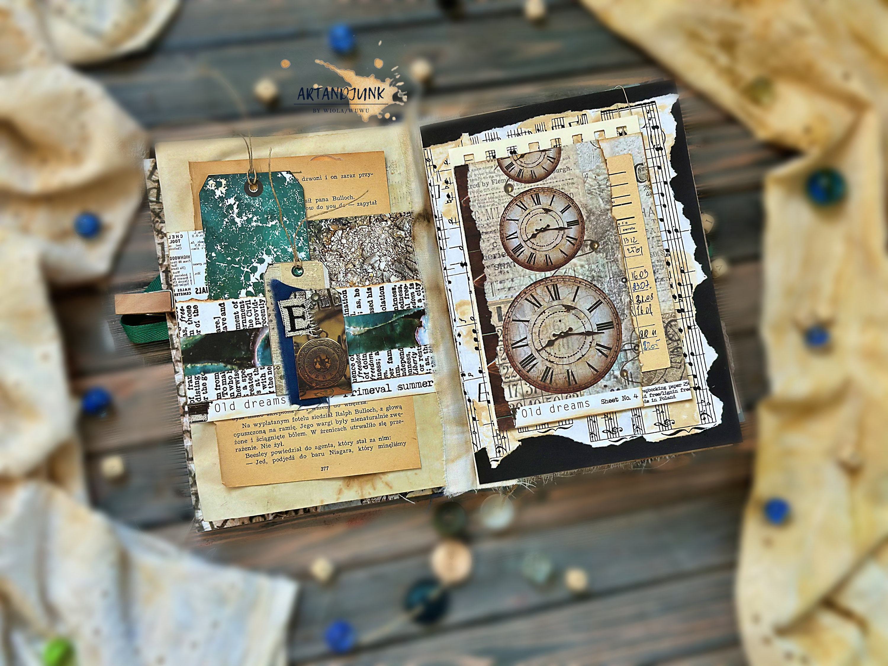 Vintage Junk Journal; Old Book Pages Journal; Handmade Junk Journal - Etsy