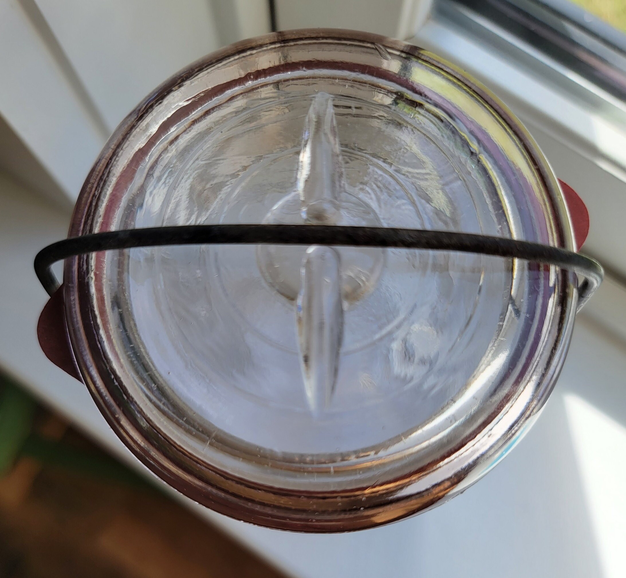 Pint Clear Square Glass Queen Jar Wire Bail Closure SKO - Etsy