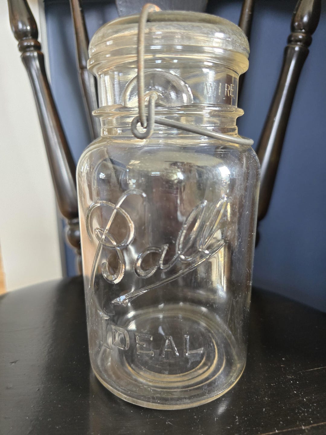 Quart Clear Glass Ball Ideal Mason Jar With Lightning Lid Closure - Etsy
