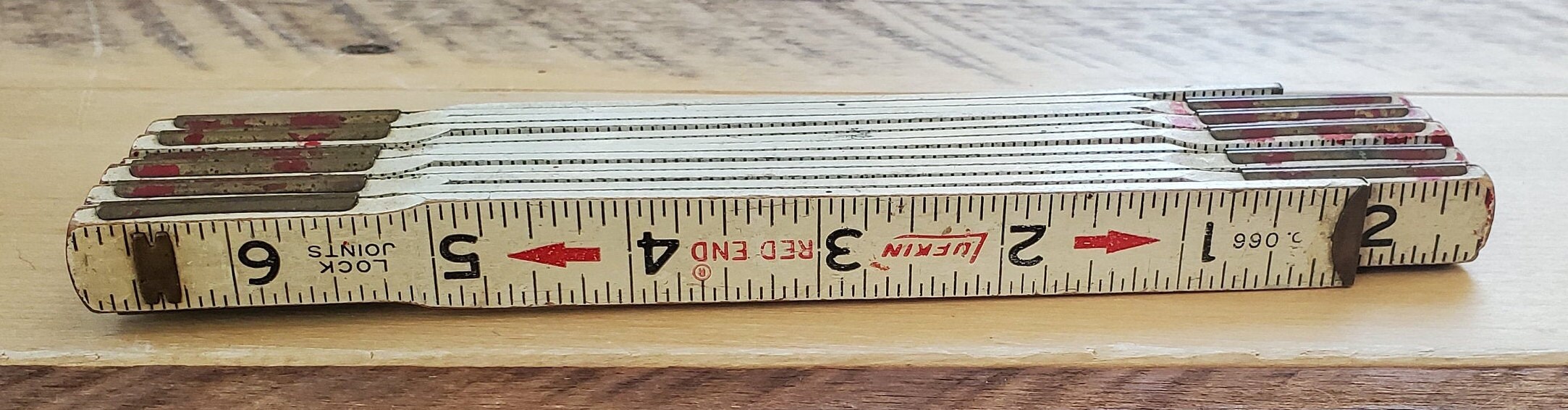 White Lufkin Red End Folding Ruler No 066 - Etsy
