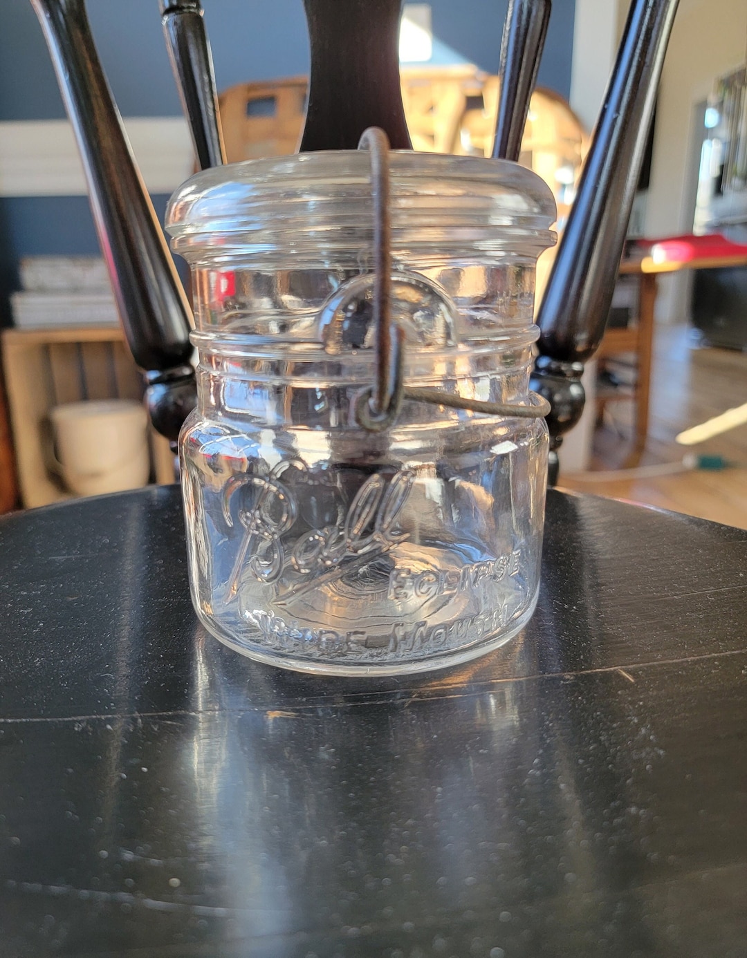 Clear Glass Pint Ball Mason Jar Eclipse Wide Mouth - Etsy