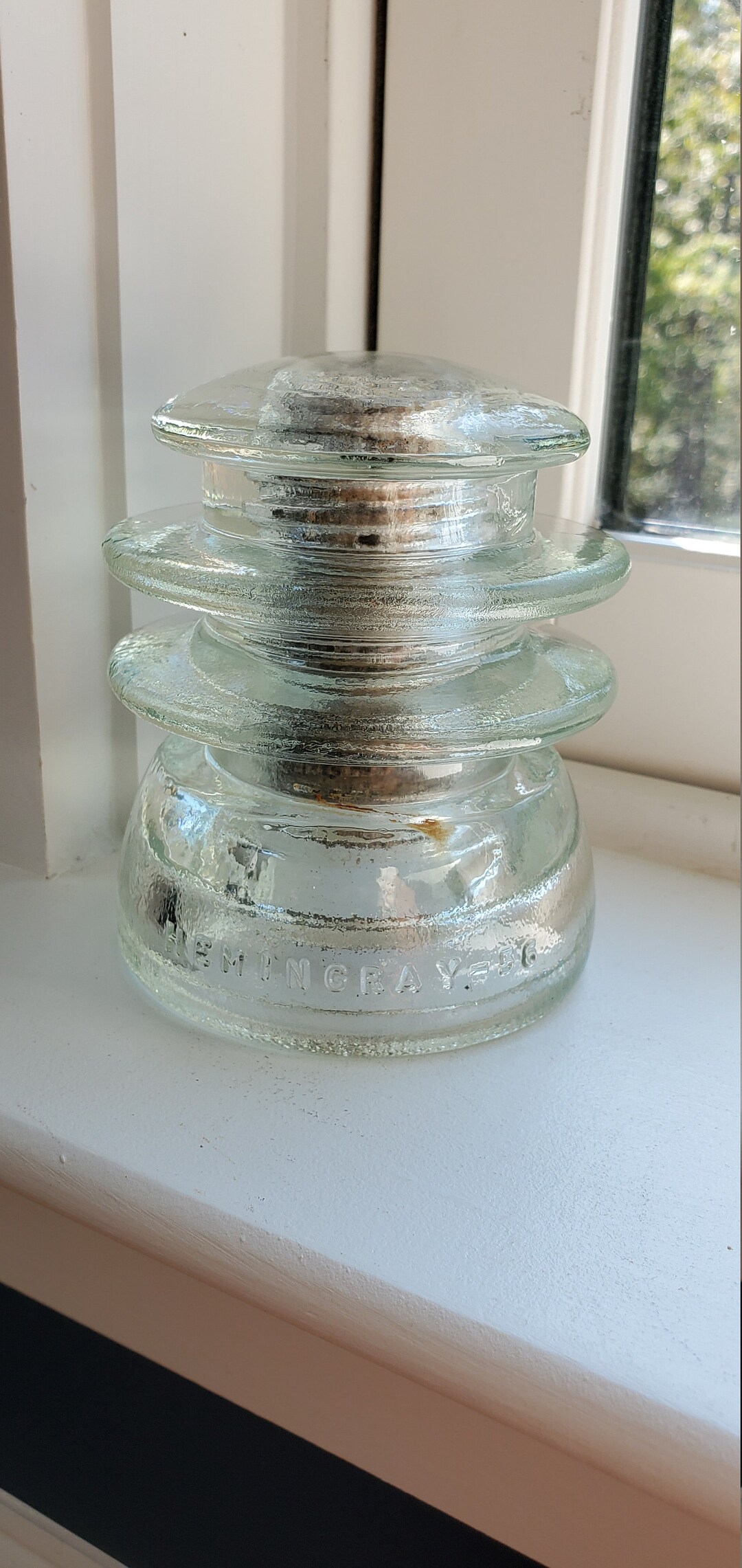Vintage Clear Glass Hemingray- 56 Insulator - Etsy