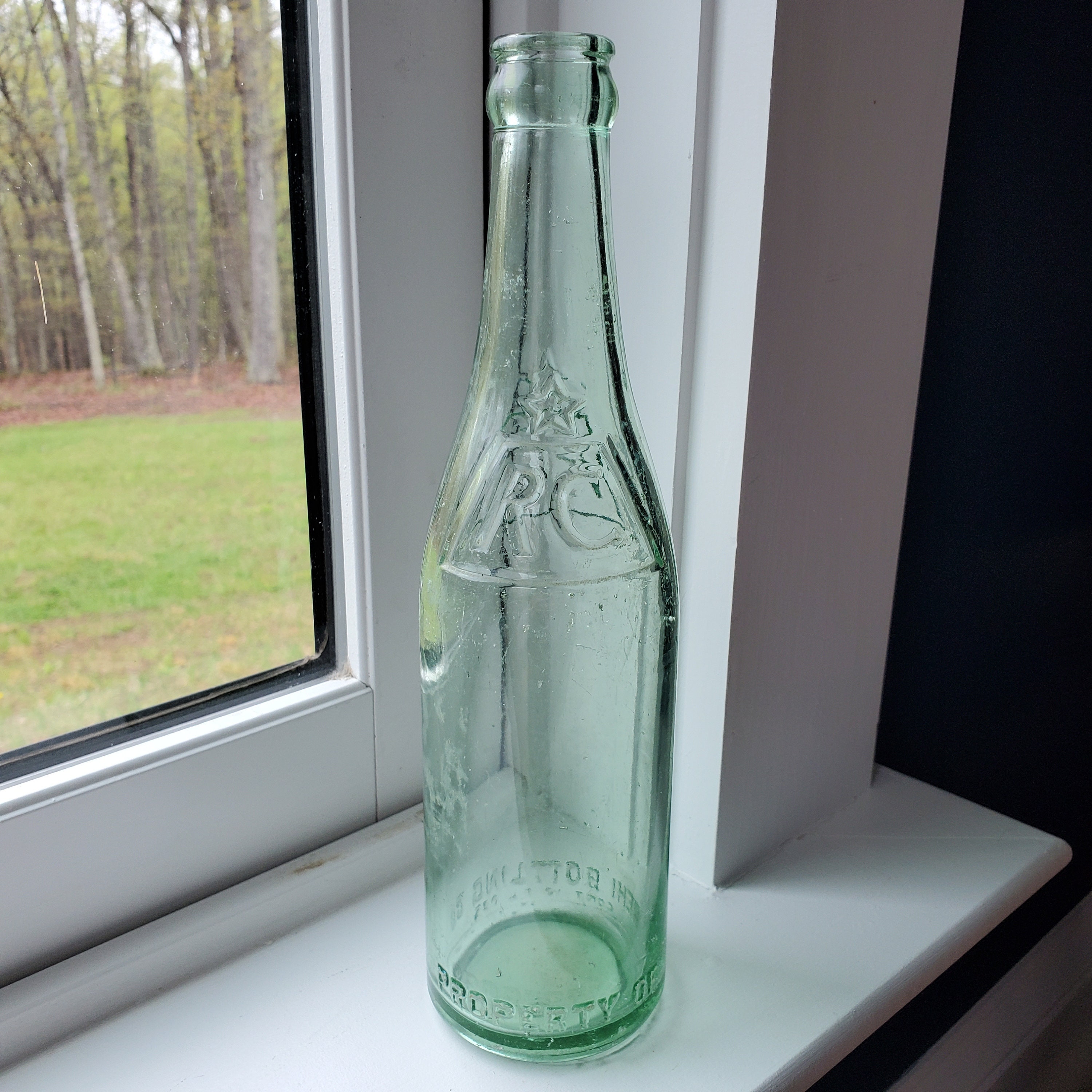 Vintage Green Glass RC Bottle - Etsy UK