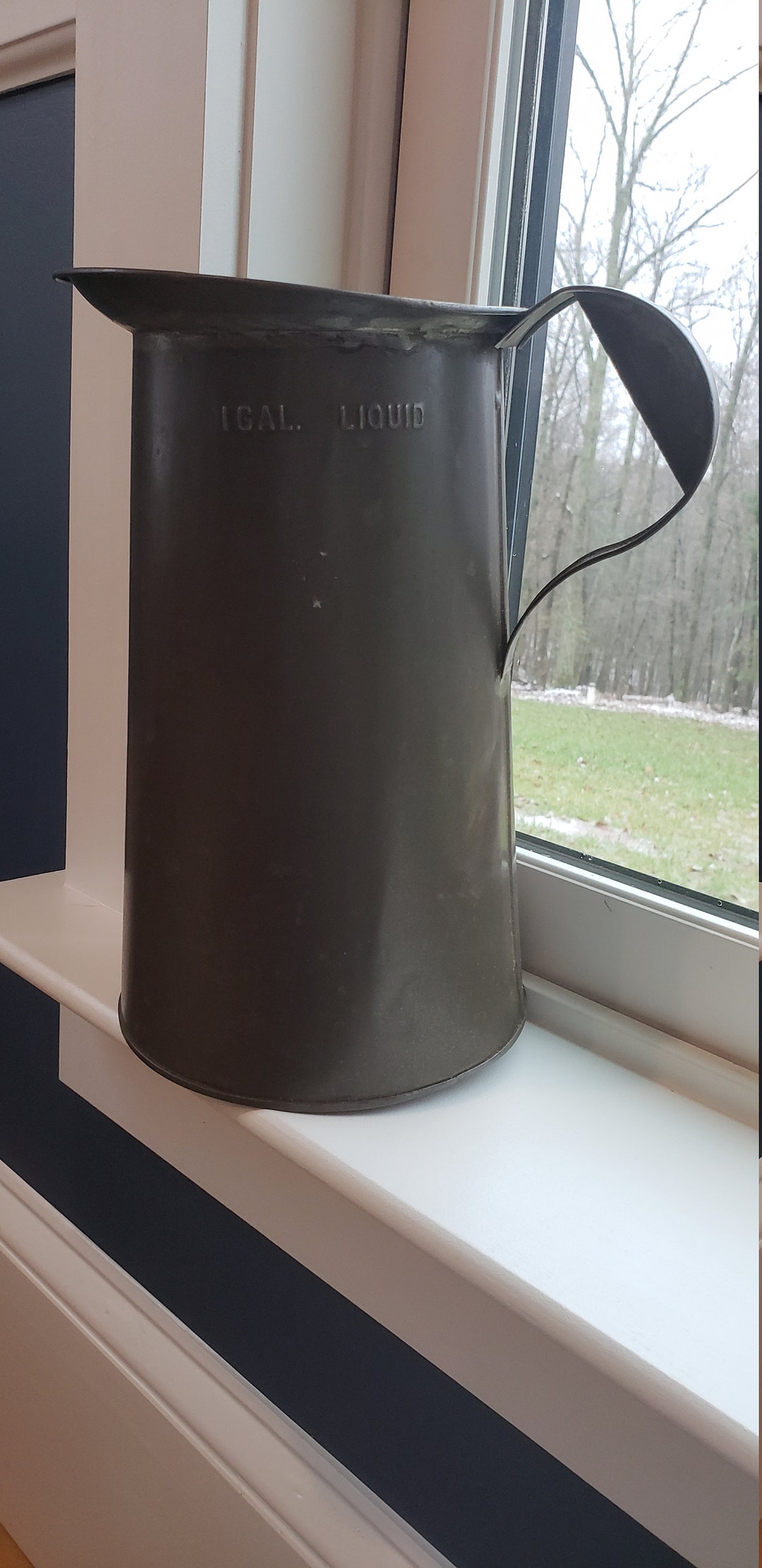 Vintage 1 Gallon Liquid Pitcher - Etsy