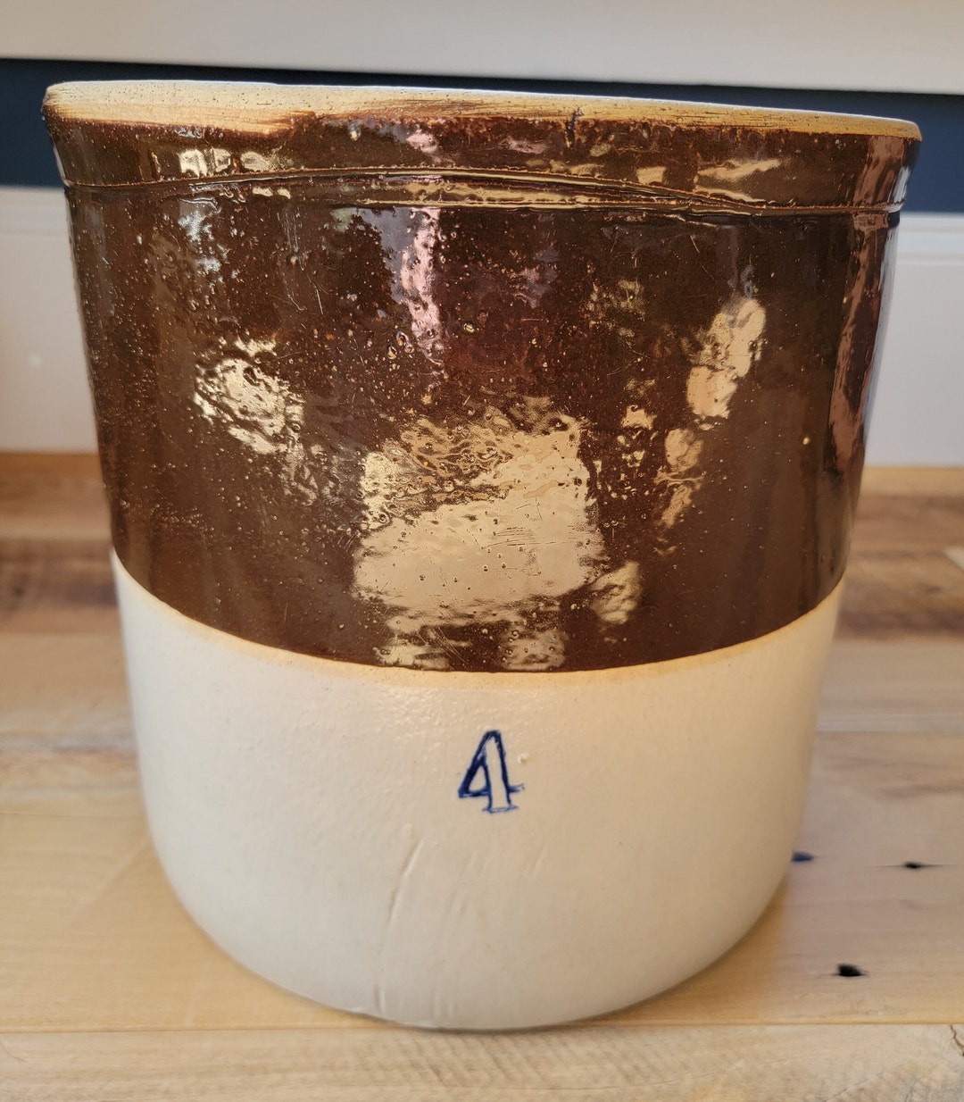 4 Gallon Two Tone Crock - Etsy