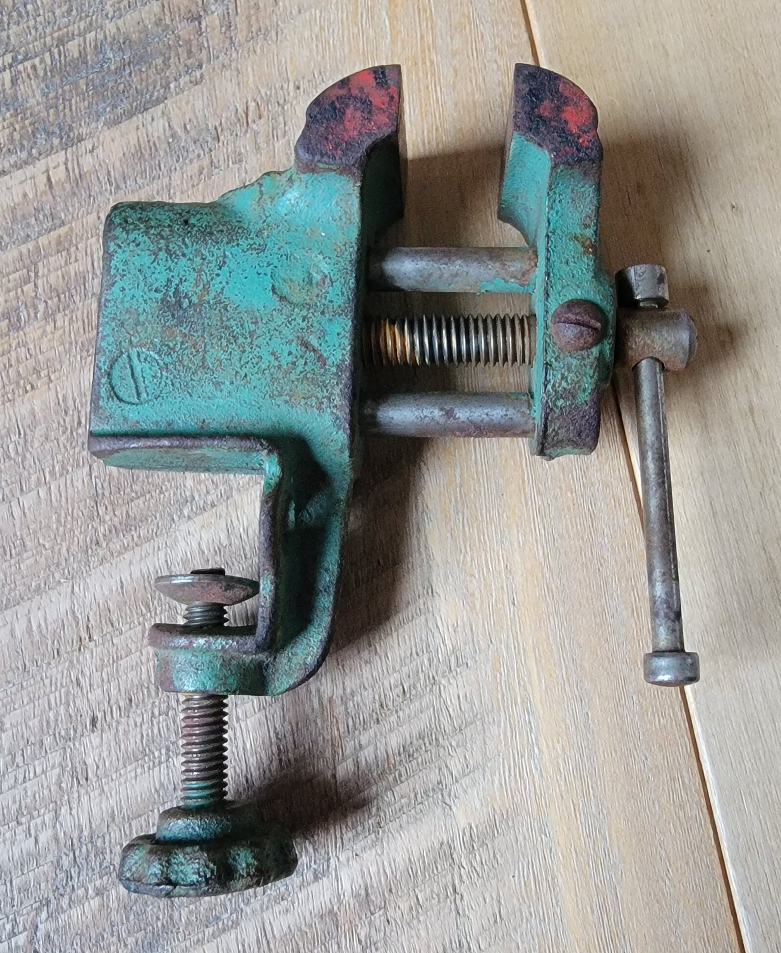 Vintage Cast Iron Miniature Bench Vise - Etsy