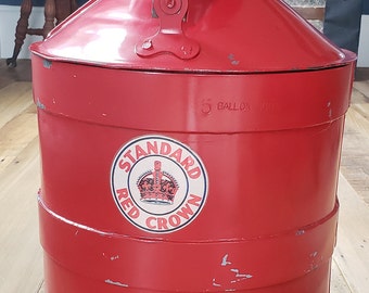 Vintage 2 Gallon Capitol Motor Oil Can. LARGE Capitol Oil Can. Square ...