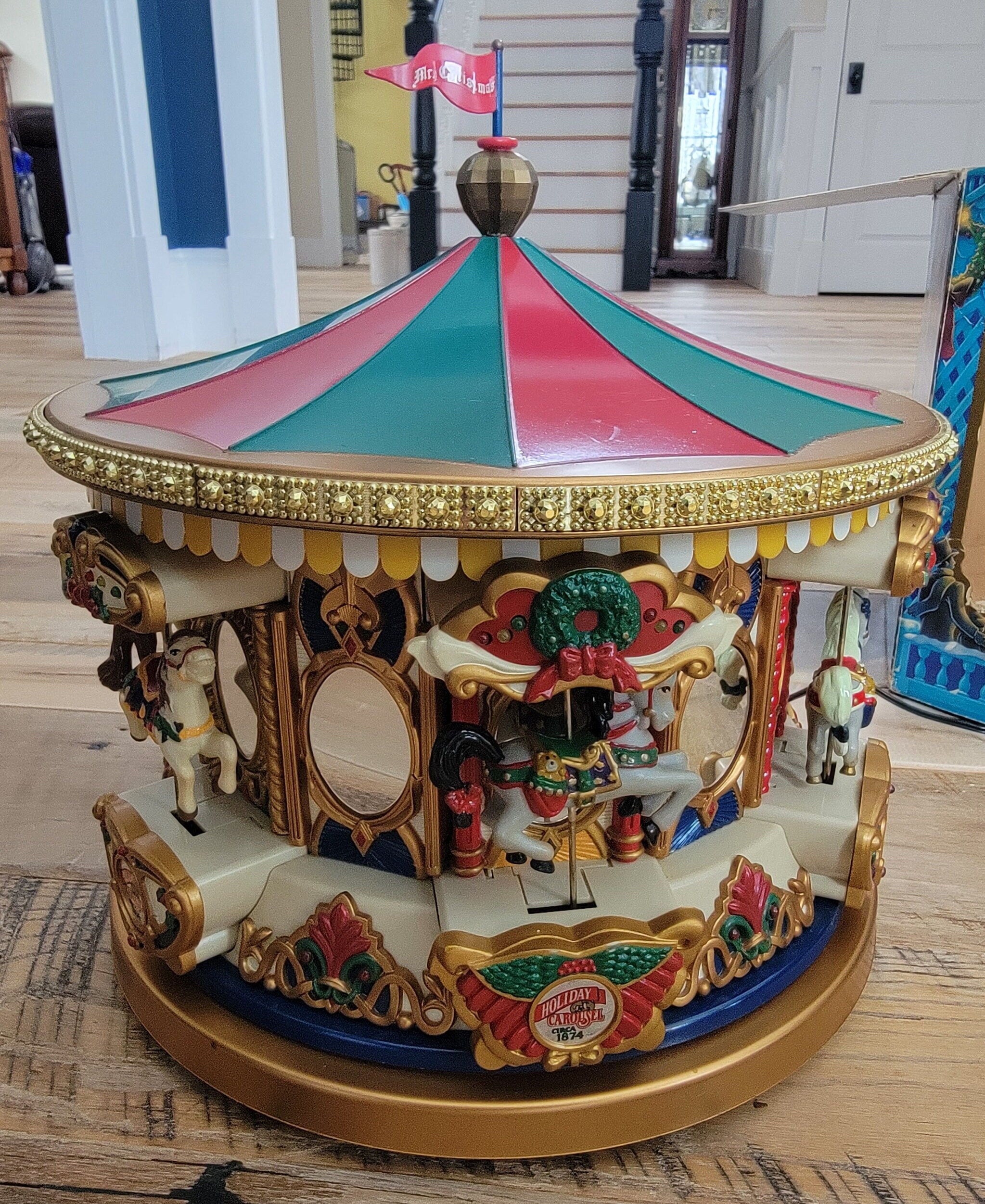 Mr. Christmas Holiday Merry Go Round Holiday Carousel 1994 - Etsy