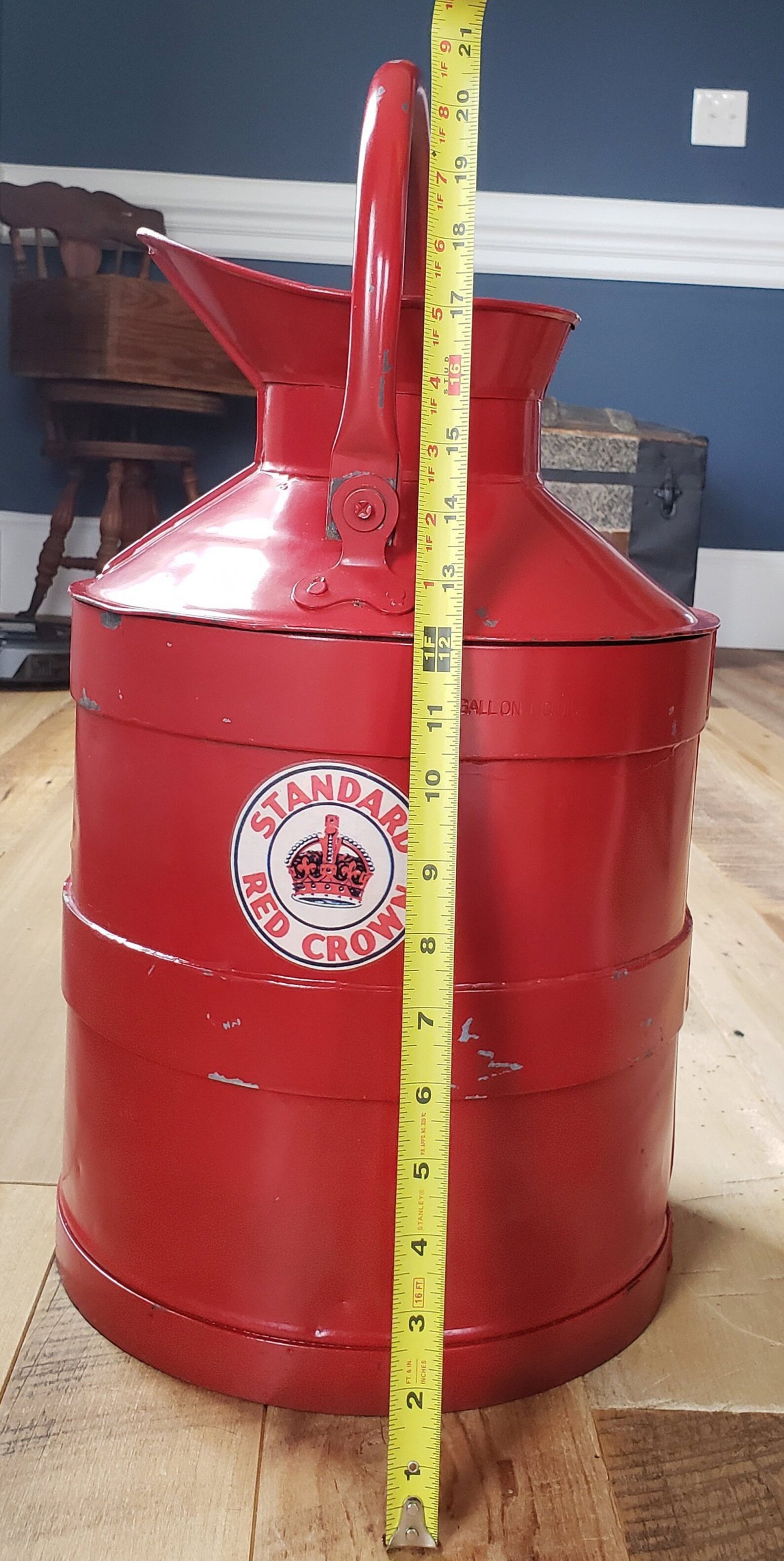 Vintage 5 Gallon Oil Can - Etsy