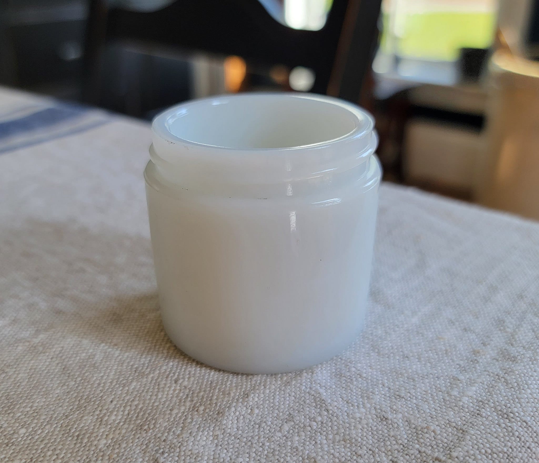 Round Jergens Milk Glass Jar - Etsy