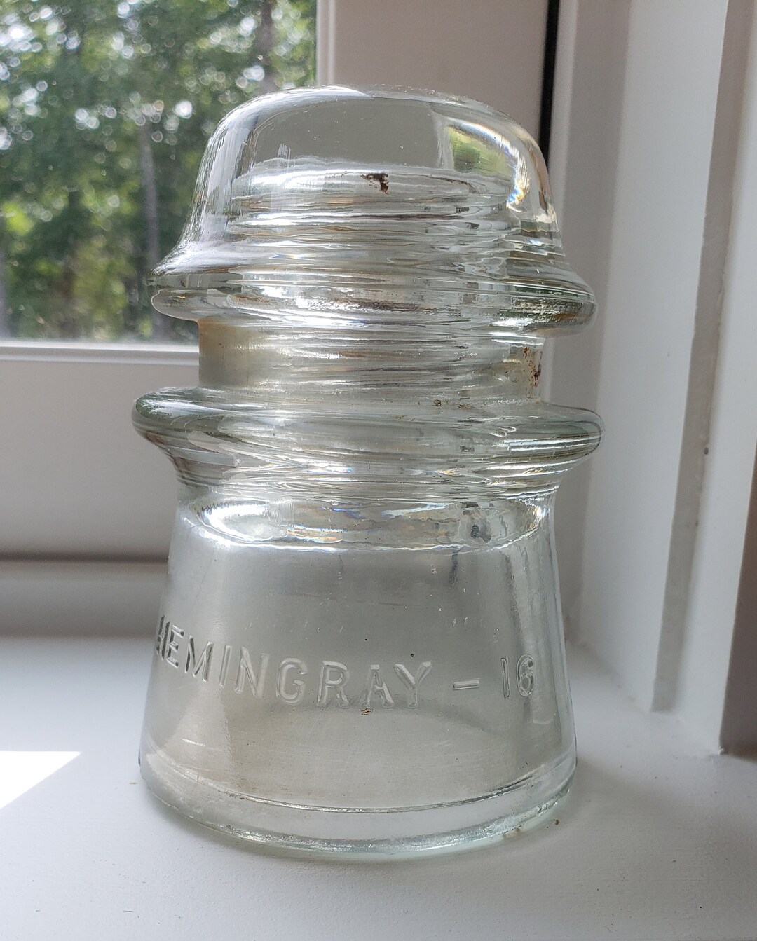 Hemingray -16 Clear Glass Insulator - Etsy