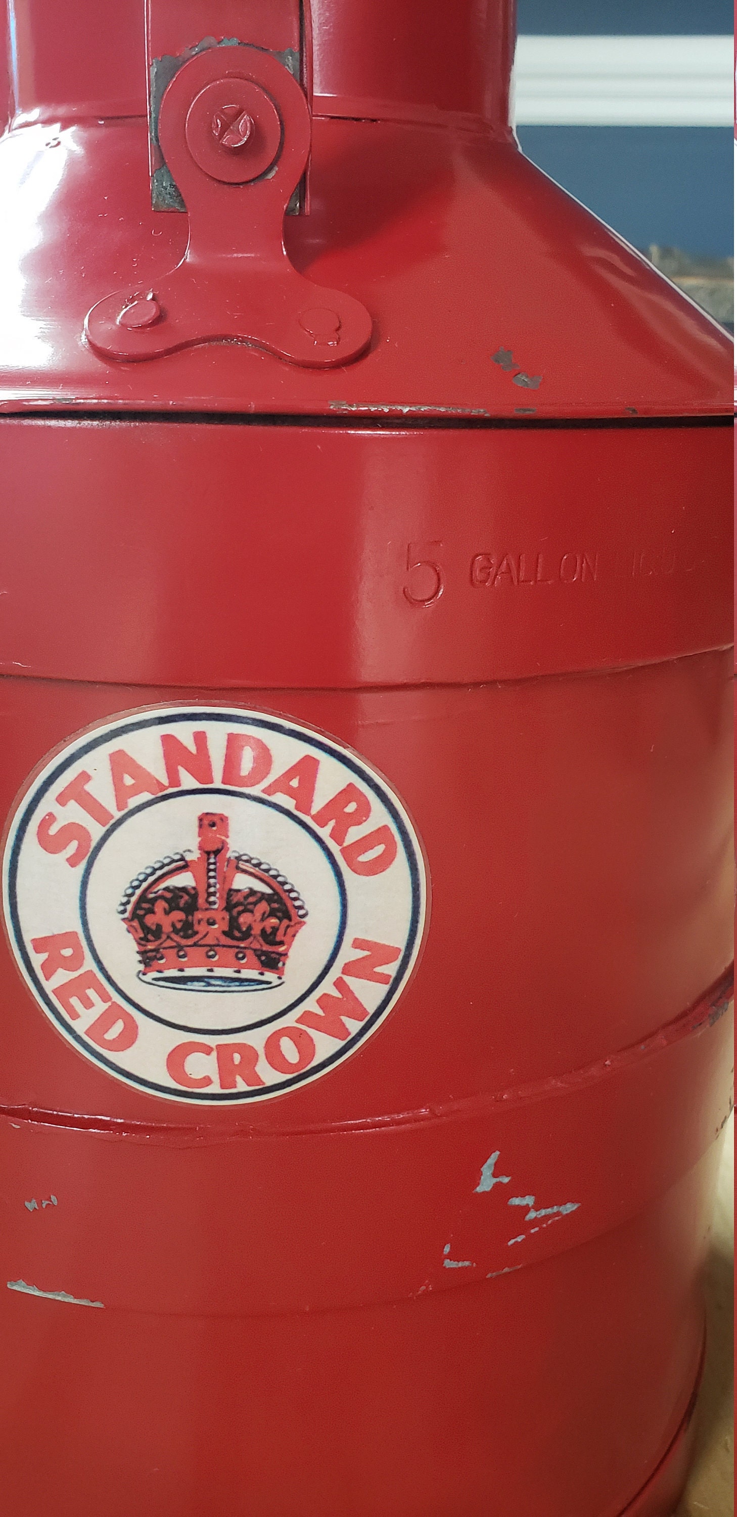 Vintage 5 Gallon Oil Can - Etsy