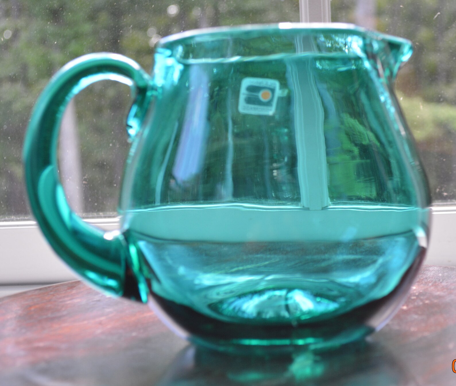 Aqua Green Blenko Glass Pitcher - Etsy