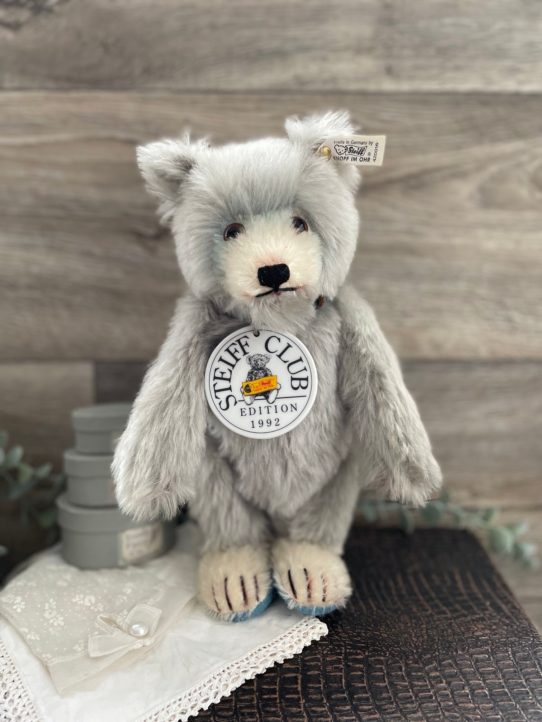 Exclusive First Ever Steiff Club Bear Baby Blue 1929 Replica. Limited ...