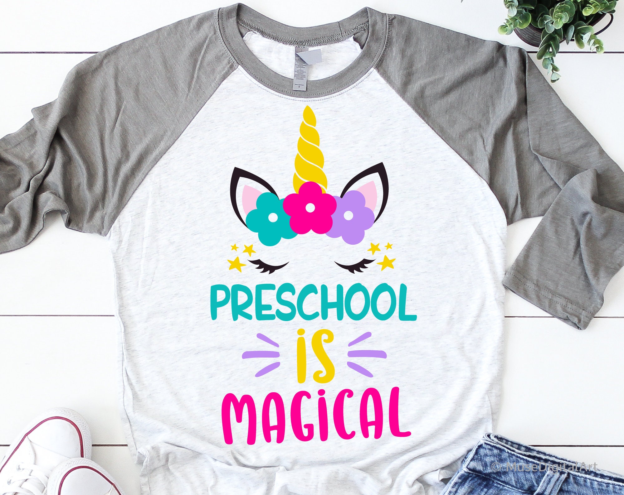 Preescolar es Svg Mágico Niña Preescolar Svg Unicornio de | Etsy