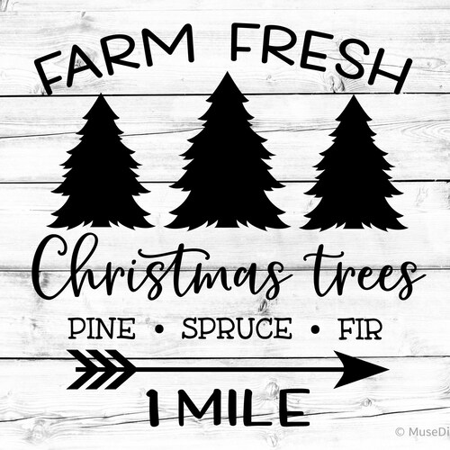 Christmas Tree Farm SVG Cut File for Christmas Sign Family | Etsy