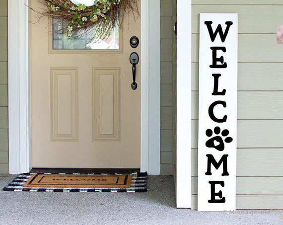 Craft Supplies & Tools Embellishments Dog Sign Svg Cat Sign Welcome ...