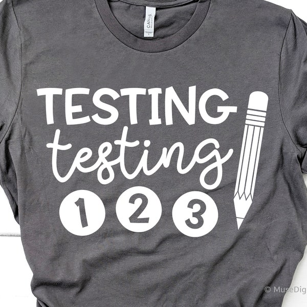 Teacher Testing Svg - Etsy