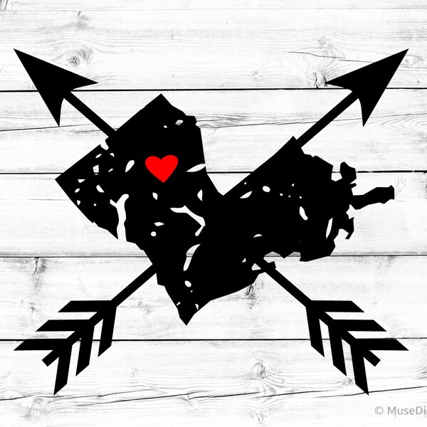 Distressed Heart Outline - Etsy