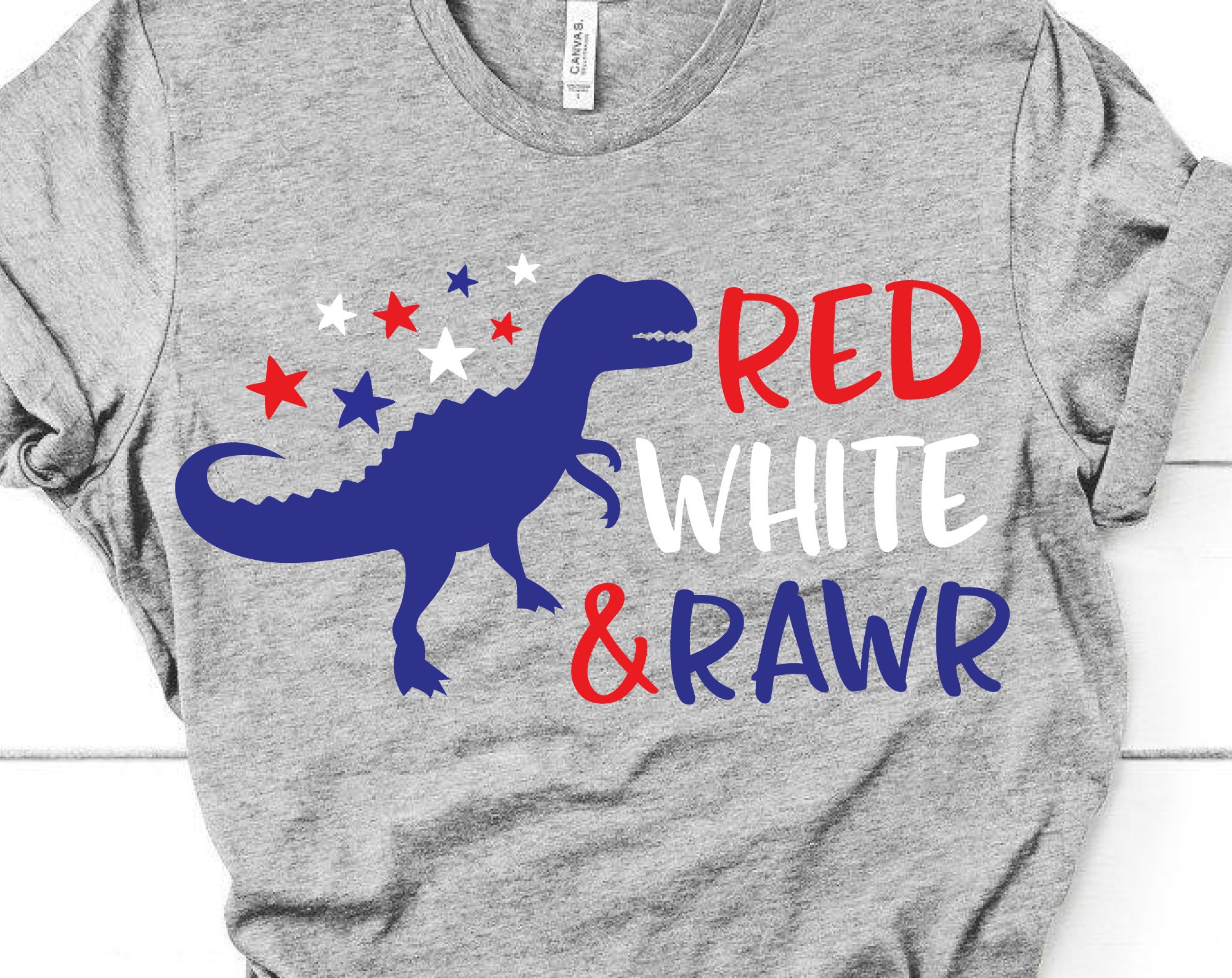 Wall Hangings Home Decor Red White and Rawr SVG Independence Day svg ...