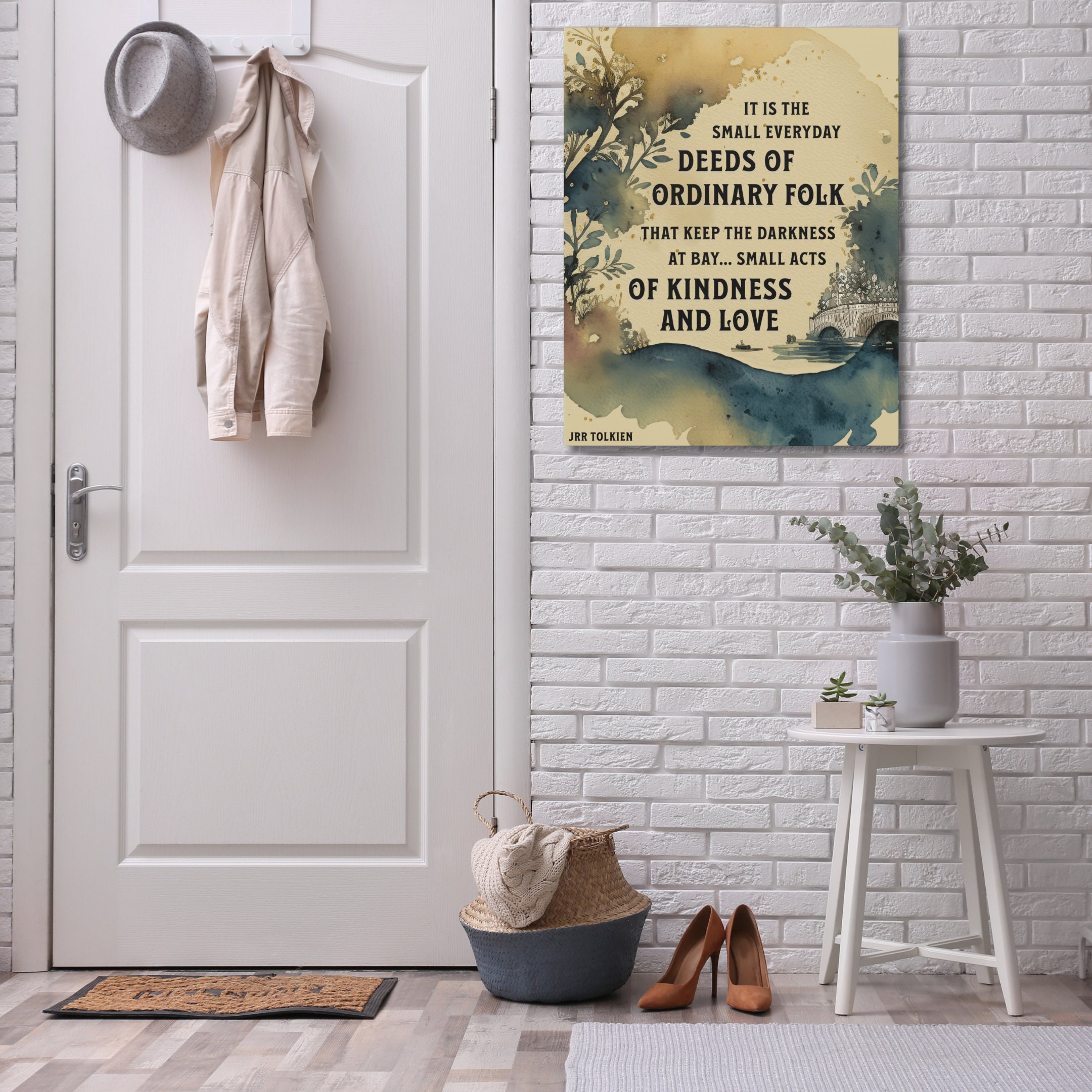 Gandalf Quote on Canvas the Hobbit Canvas Print Tolkien Quote Wall Art ...