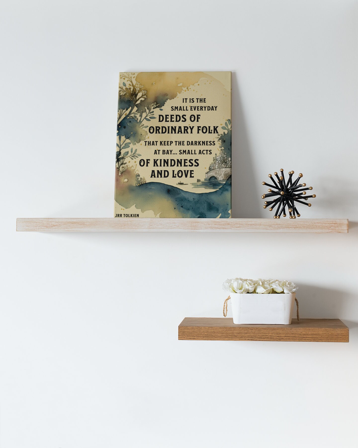 Gandalf Quote on Canvas the Hobbit Canvas Print Tolkien Quote Wall Art ...