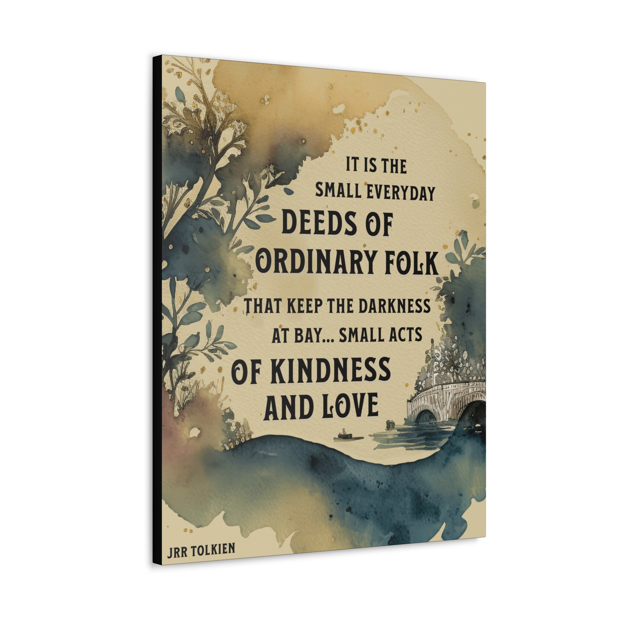 Gandalf Quote on Canvas the Hobbit Canvas Print Tolkien Quote Wall Art ...