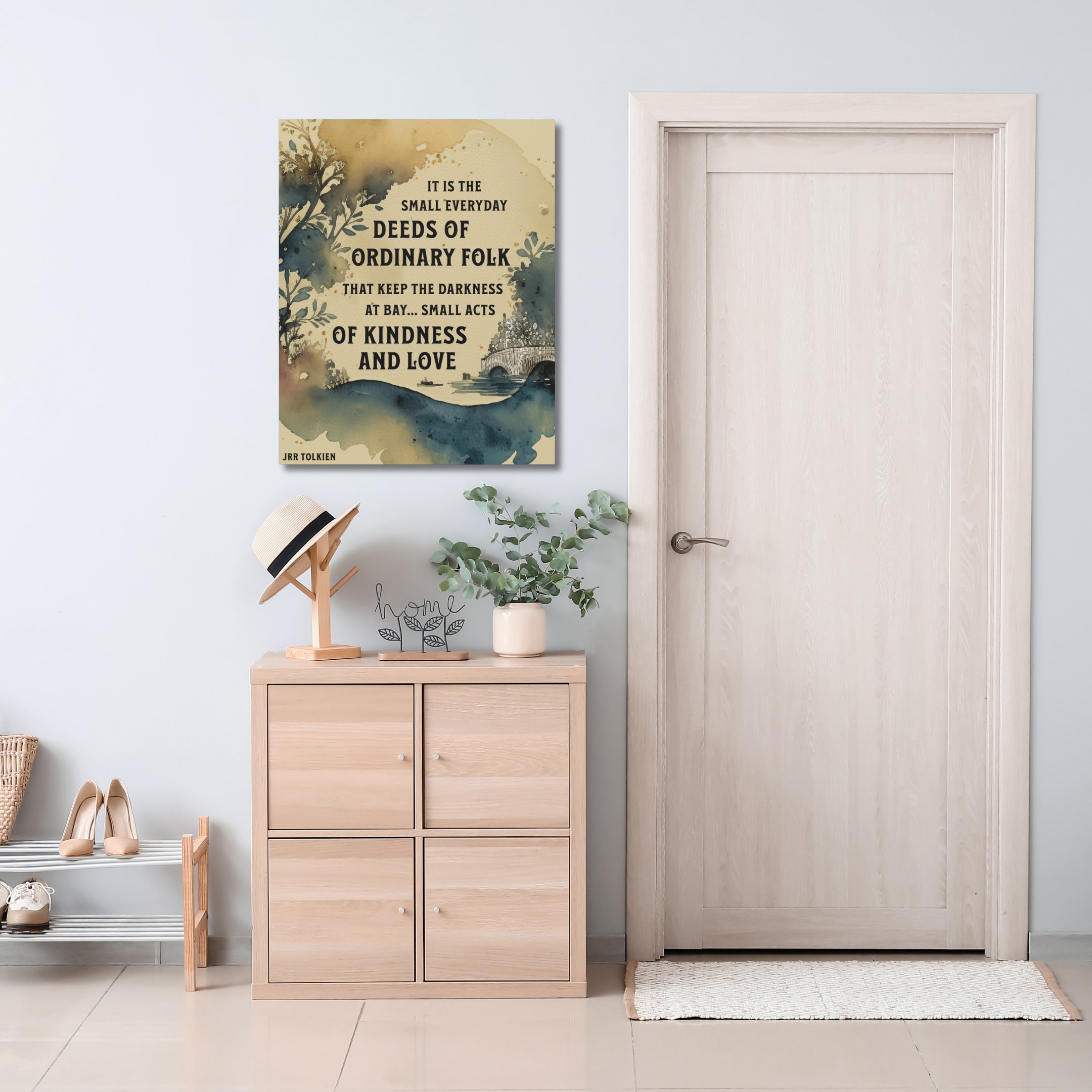 Gandalf Quote on Canvas the Hobbit Canvas Print Tolkien Quote Wall Art ...