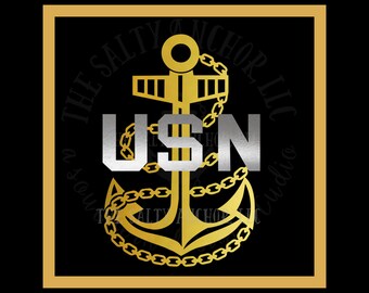Navy chief decal | Etsy