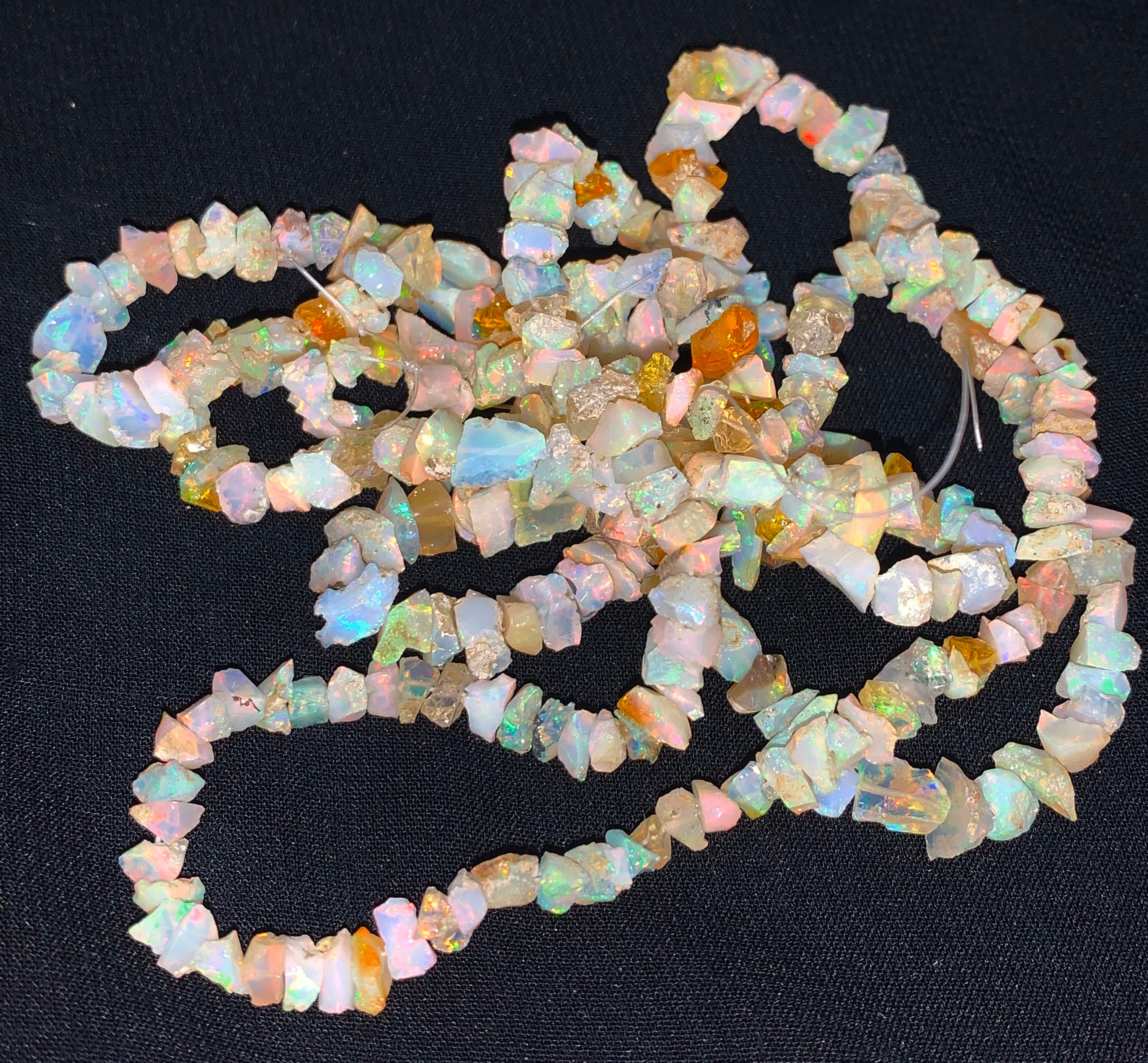341 Strand Natural Ethiopian Opal Uncut Chips Gemstone | Etsy