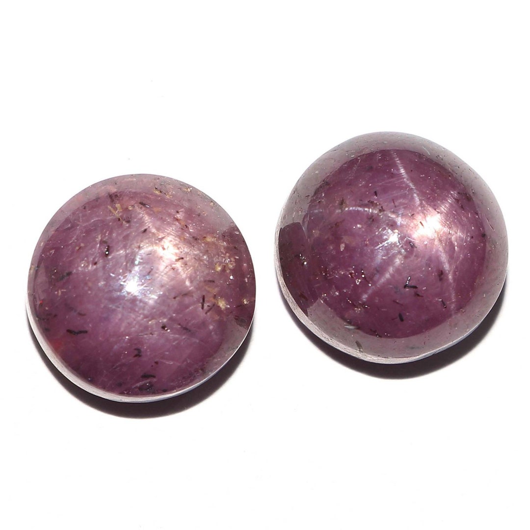 Ruby Star Cabochon, Natural Star Ruby Cabochon Gemstone, Oval Shape ...