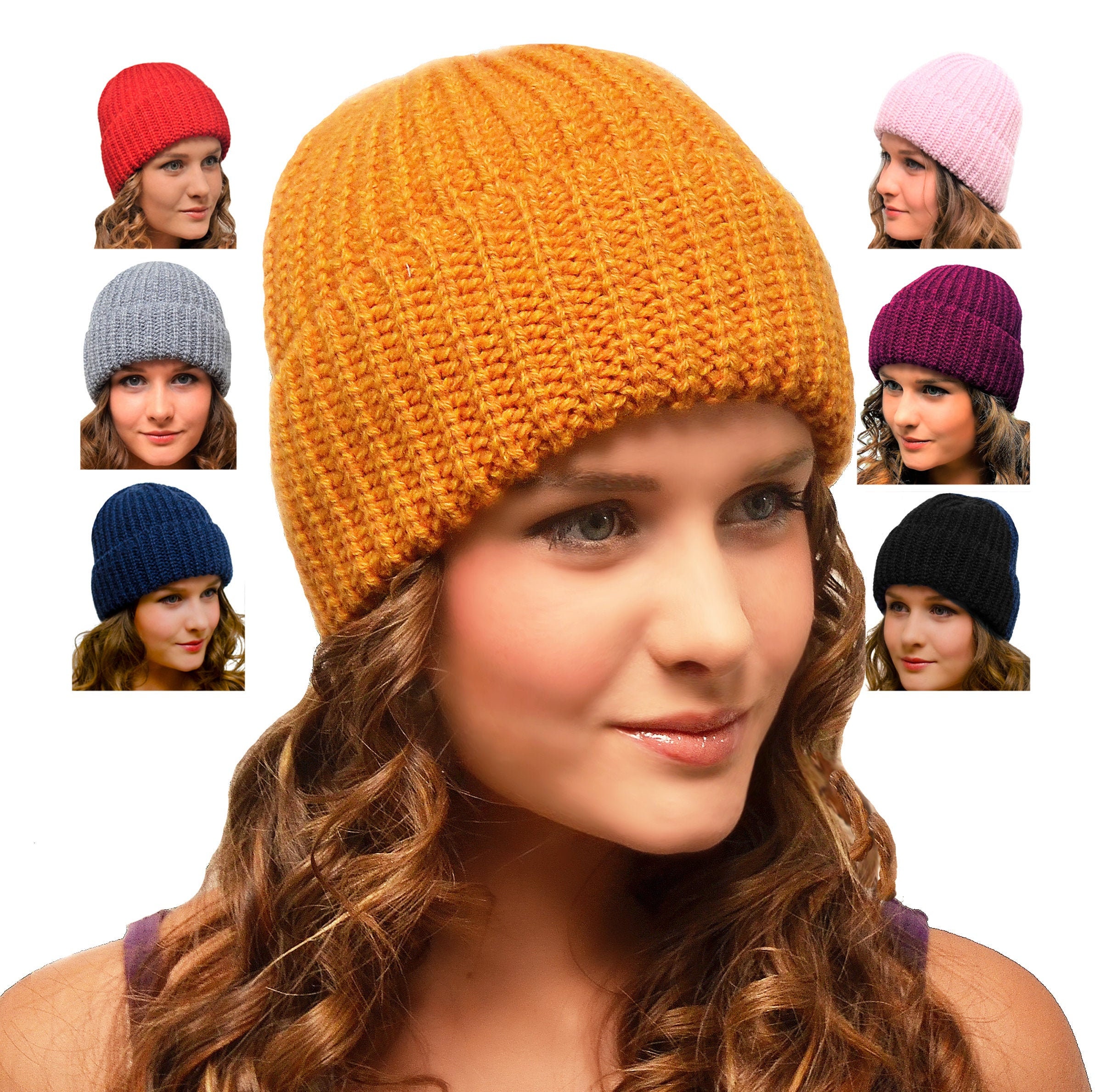 Wintermützen Marineblau Damen Beanie Mütze Strickmützen für - Etsy.de