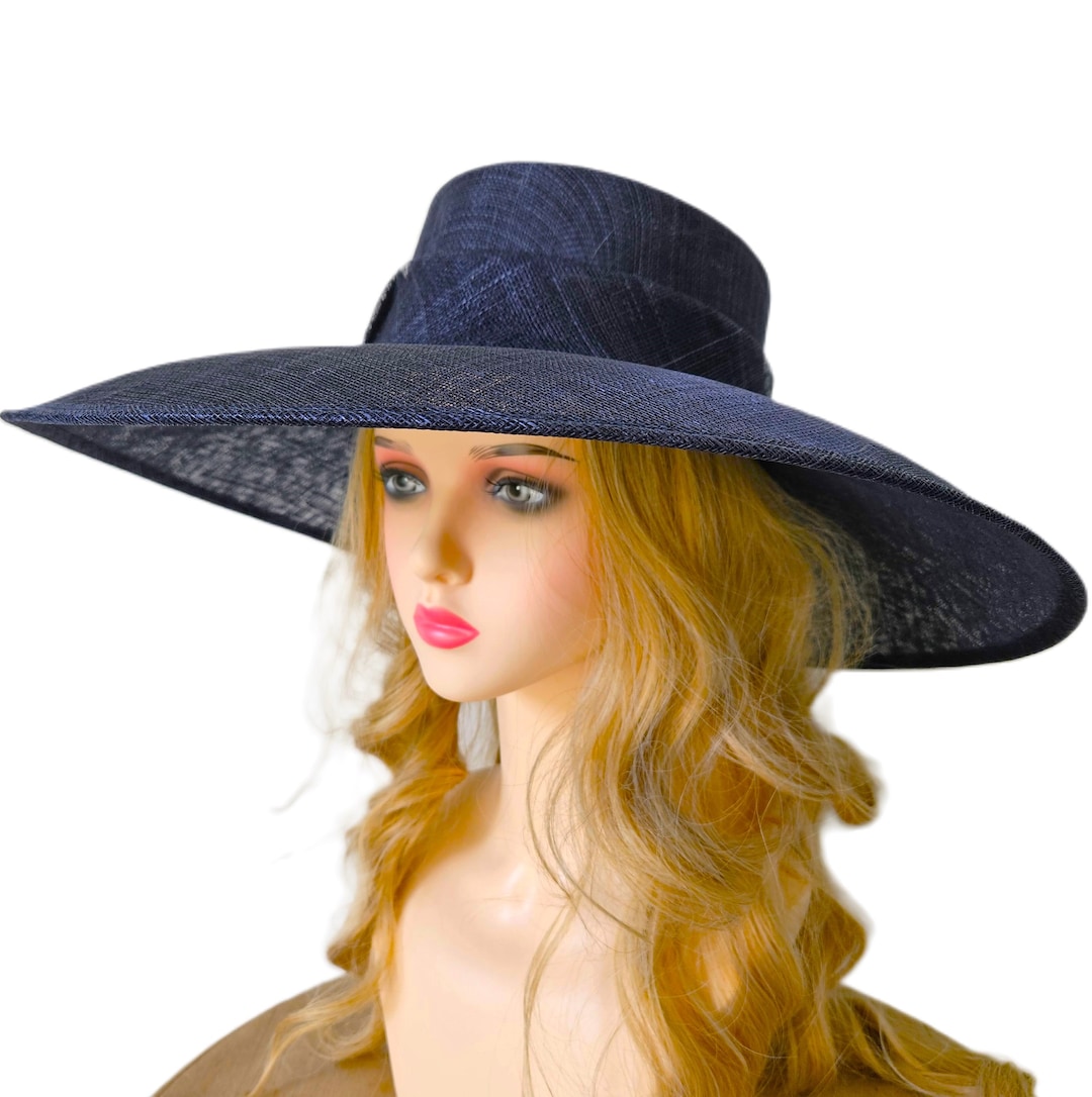 2 COLOURS Extra Large Navy Blue Royal Ascot Statement Ladies Day ...