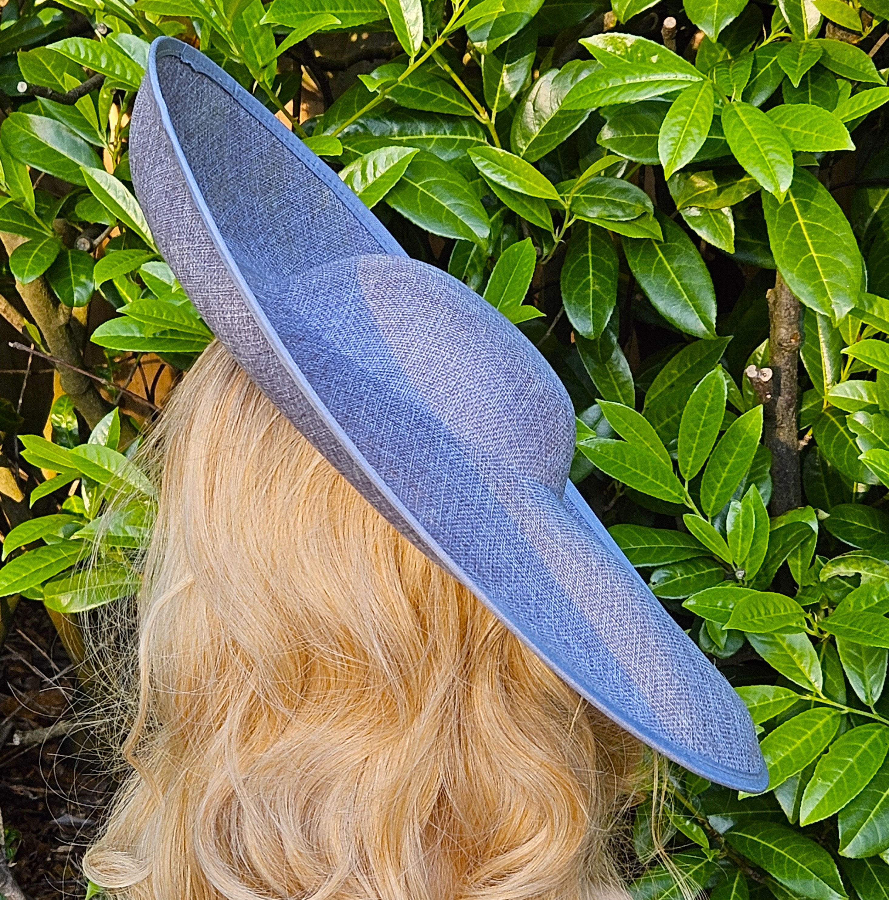 6 COLOURS Extra Large Fascinator BASE Ascot Base Blue Wedding Hat Base ...
