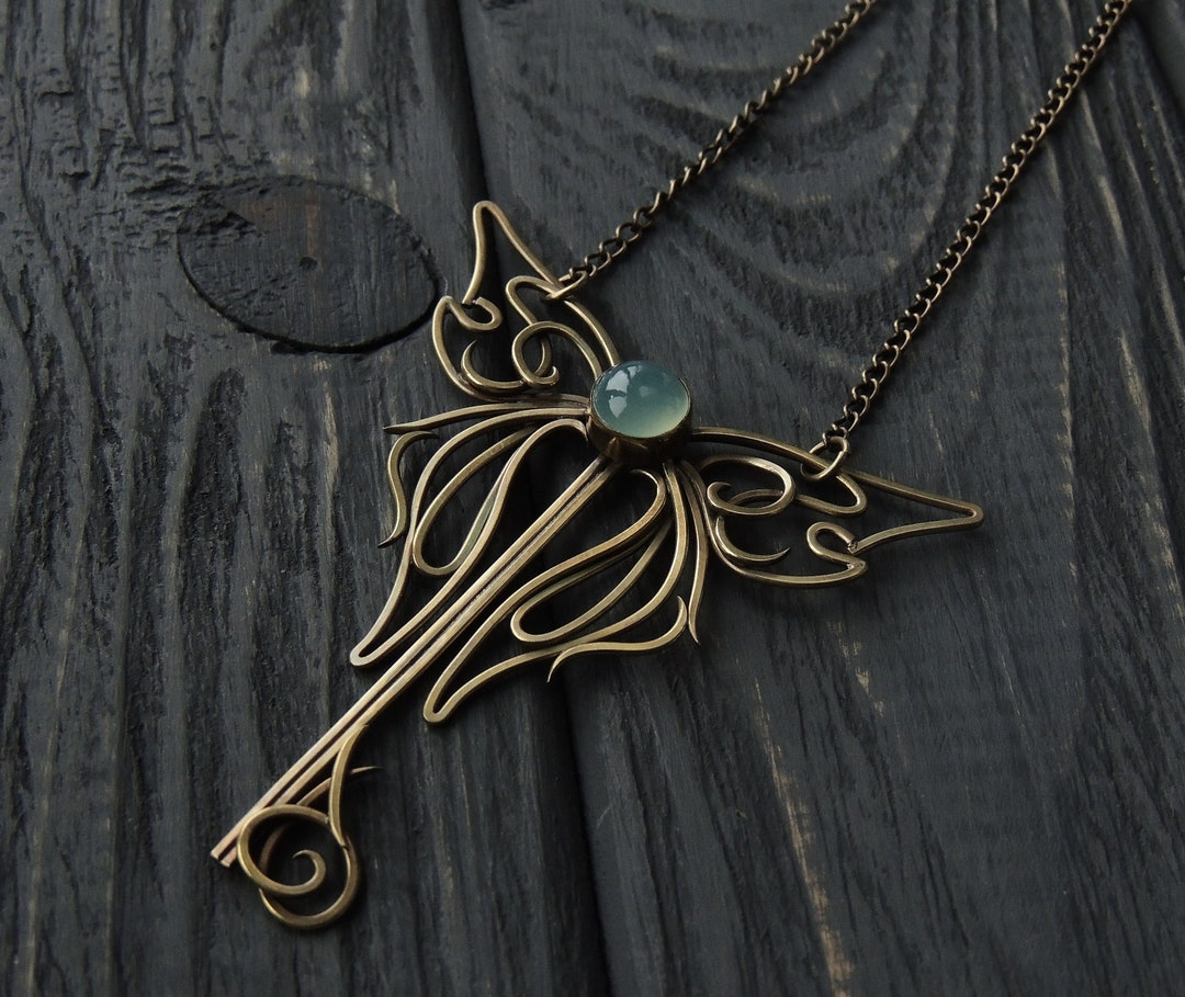 Winged Key Necklace, Fairy Key Pendant, Faerie Wing Jewelry - Etsy