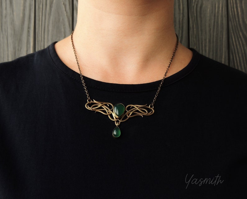 Elven Necklace Celtic Pendant Elvish Jewelry Elven Gifts Women | Etsy