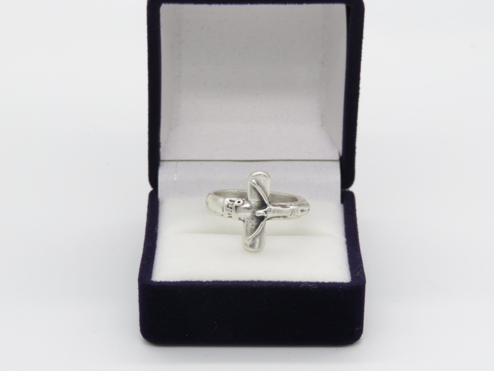 Silver alloy Crucifix ring Religious jewellery Crucifixion | Etsy