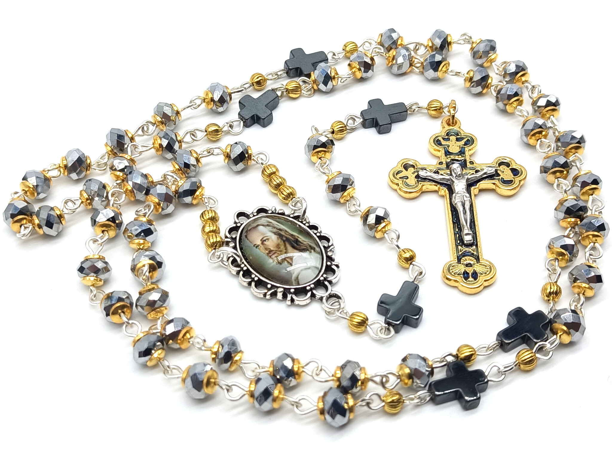 Handcrafted Holy Rosary beads The Face of Jesus Rosaries | Etsy