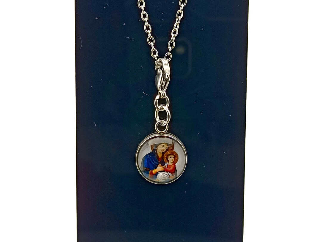 Our Lady Helper of Christians Stainless Steel Religious Medal - Etsy